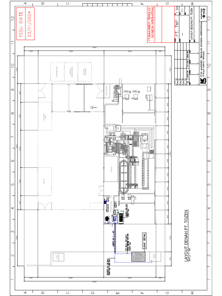 Layout Dan Drawing Genset Room | PDF