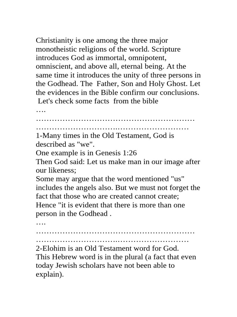 Persons in The GODHEAD Completed | PDF | God The Father | Christian ...