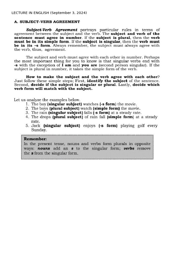 LECTURE IN ENGLISH | PDF