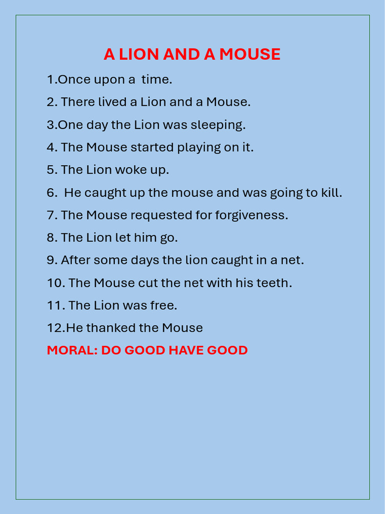 English Story Telling | PDF