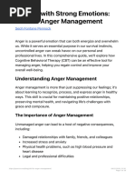 CBT Anger Management Workbook | PDF