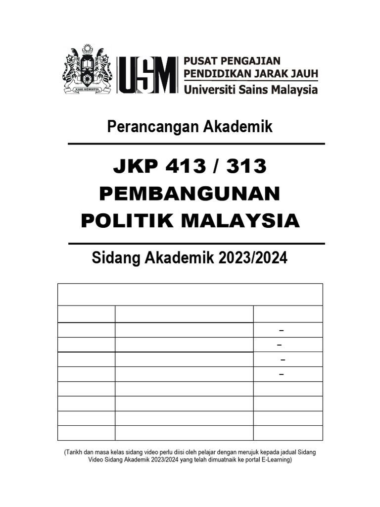 2023-2024 JKP 413 Tugasan (PA Lama) | PDF
