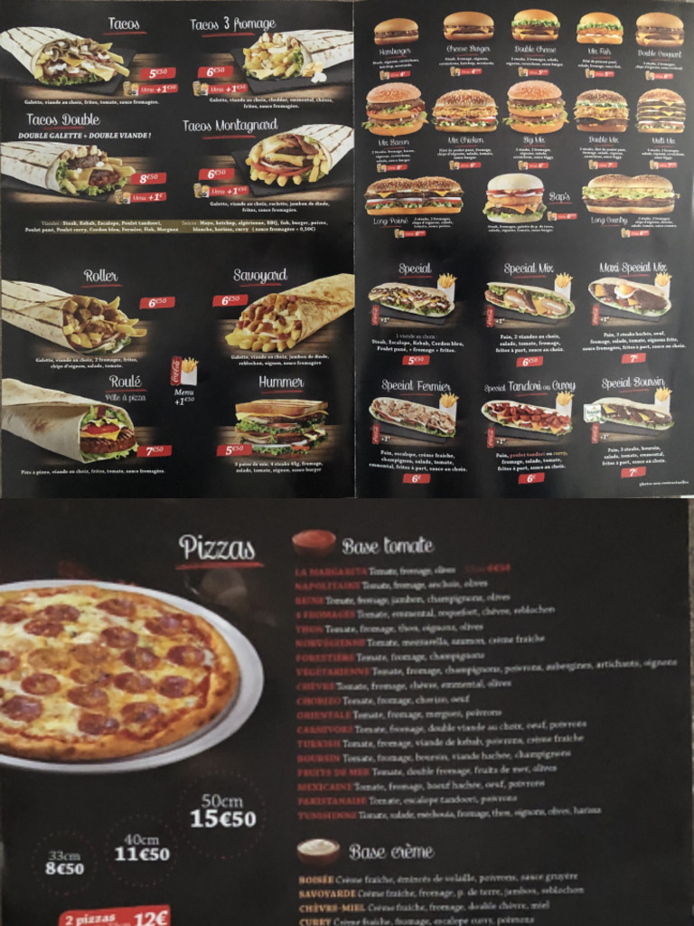 Mix and Food Menu | PDF