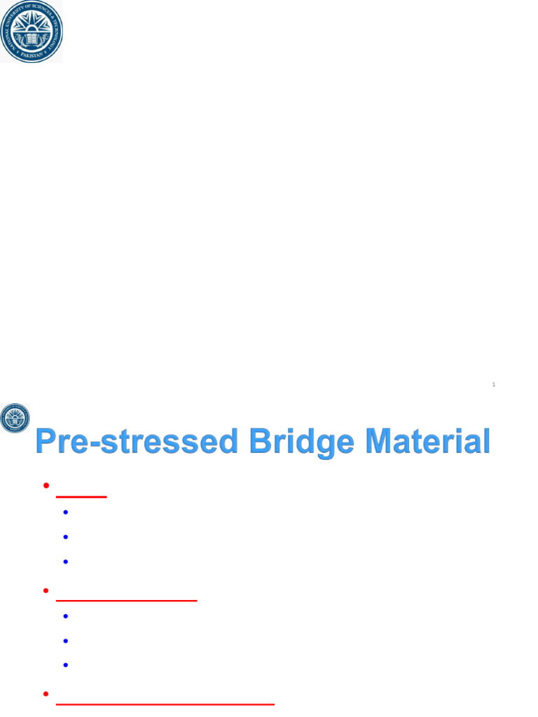 Lec 3 - Prestressed Materials | PDF | Concrete | Prestressed Concrete