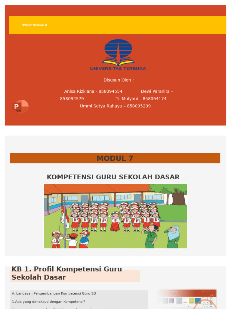 Perspektif Pendidikan SD Modul 7 | PDF