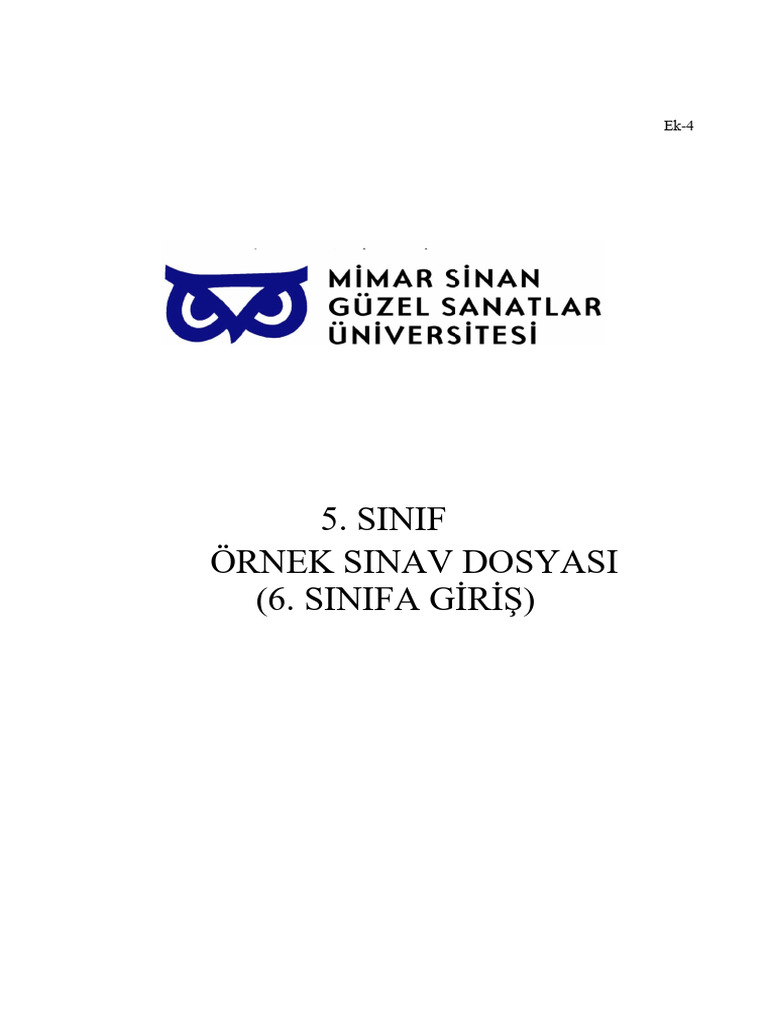 5.sinif-ornek-sinav-dosyasi-6.sinifa-giris | PDF