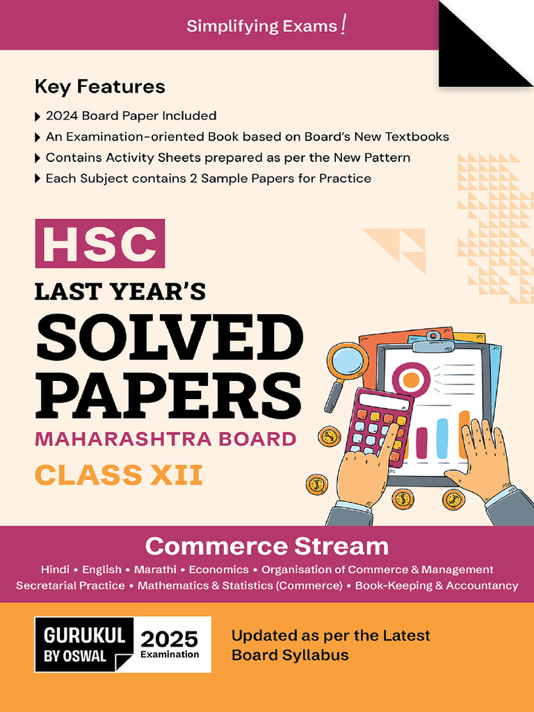 HSC XII Solved Papers - Commerce Stream | PDF | Educational Stages