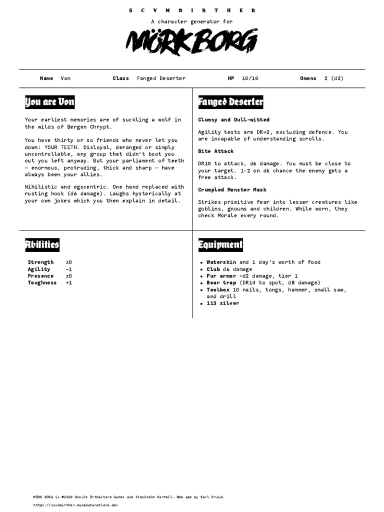 Fanged Deserter - Von | PDF