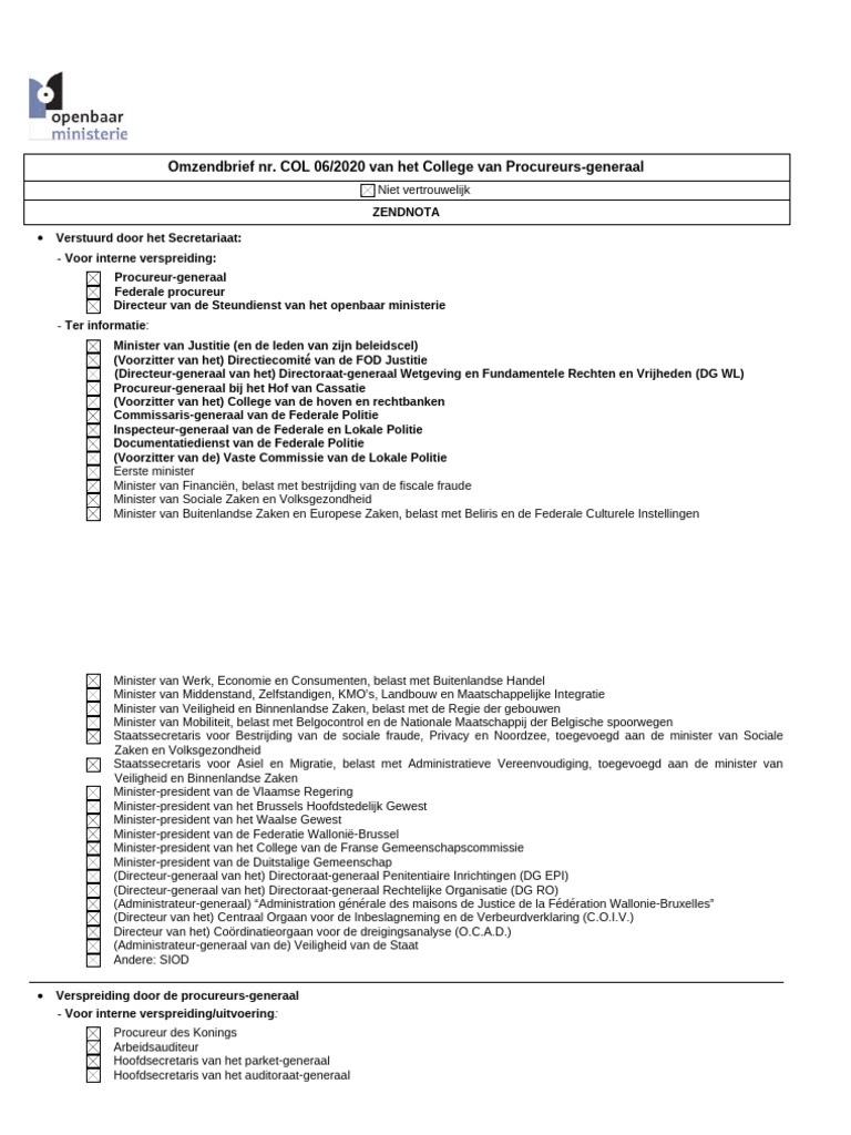 COL06 2020 Corona Zendnota | PDF