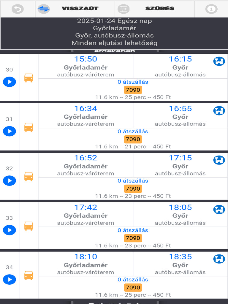 Menetrendek Hu | PDF