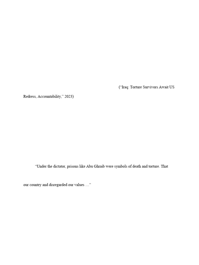 Human Rights Violations During War On Terror | PDF | Torture | Crime ...