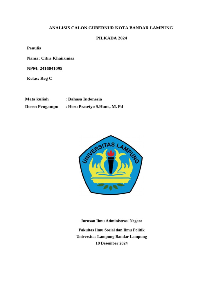 Citra Khairunisa Uas Bindo Ane 2 | PDF