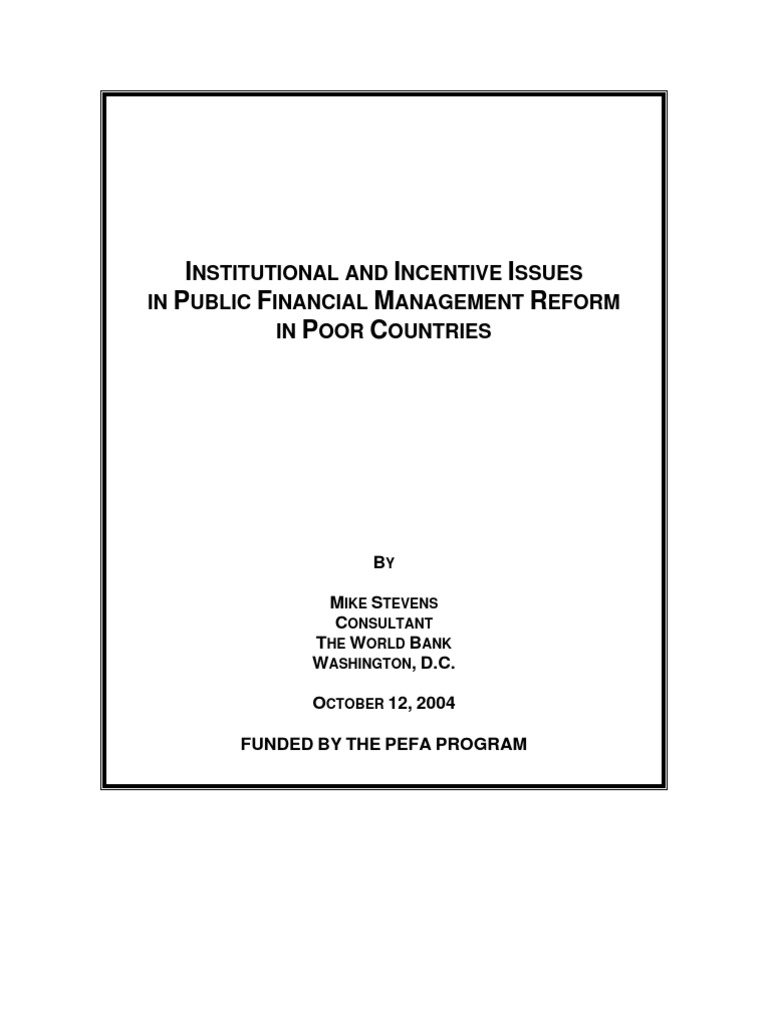 Institutional Issues | PDF | Aids | Governance