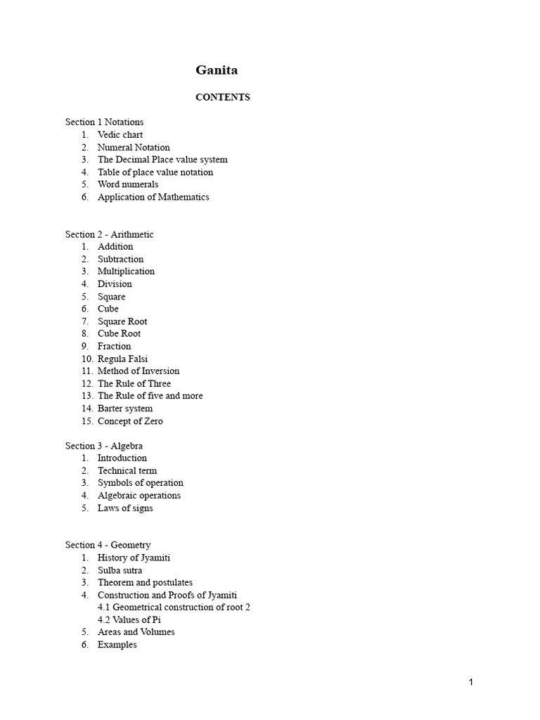 Ganita | PDF | Multiplication | Algebra
