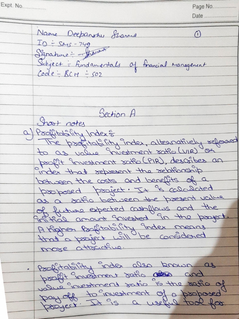 Financial Management Deepanshu | PDF