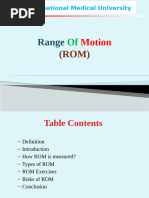 Active Range of Motion (AROM) Exercises Guide | PDF | Skeletal Muscle ...