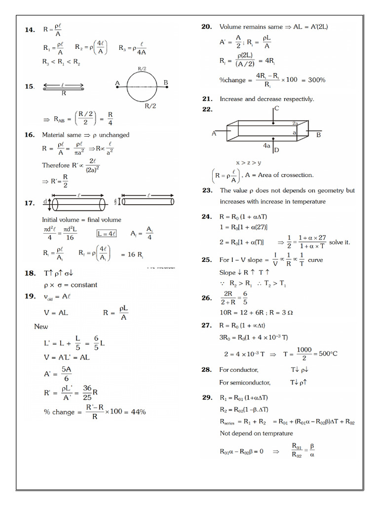 Sol Ohms Law Resistivity | PDF