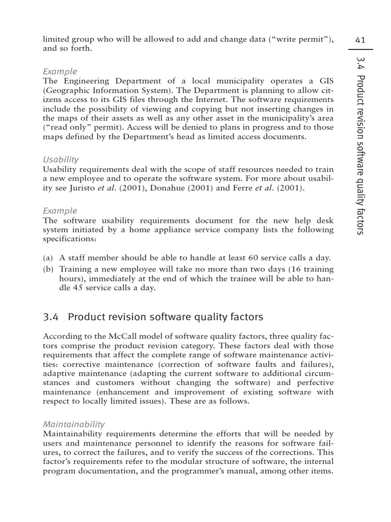 McCall Software Quality Factors Explained | PDF | Software | Geographic ...