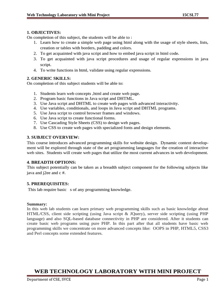 WTA Lab Programs-CSE | PDF | Networking | Web Server