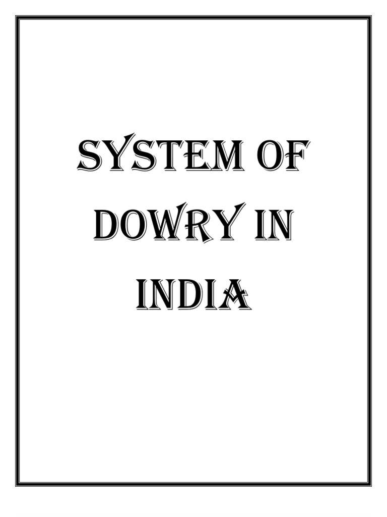 Understanding the Dowry System | PDF | Restraining Order | Marriage