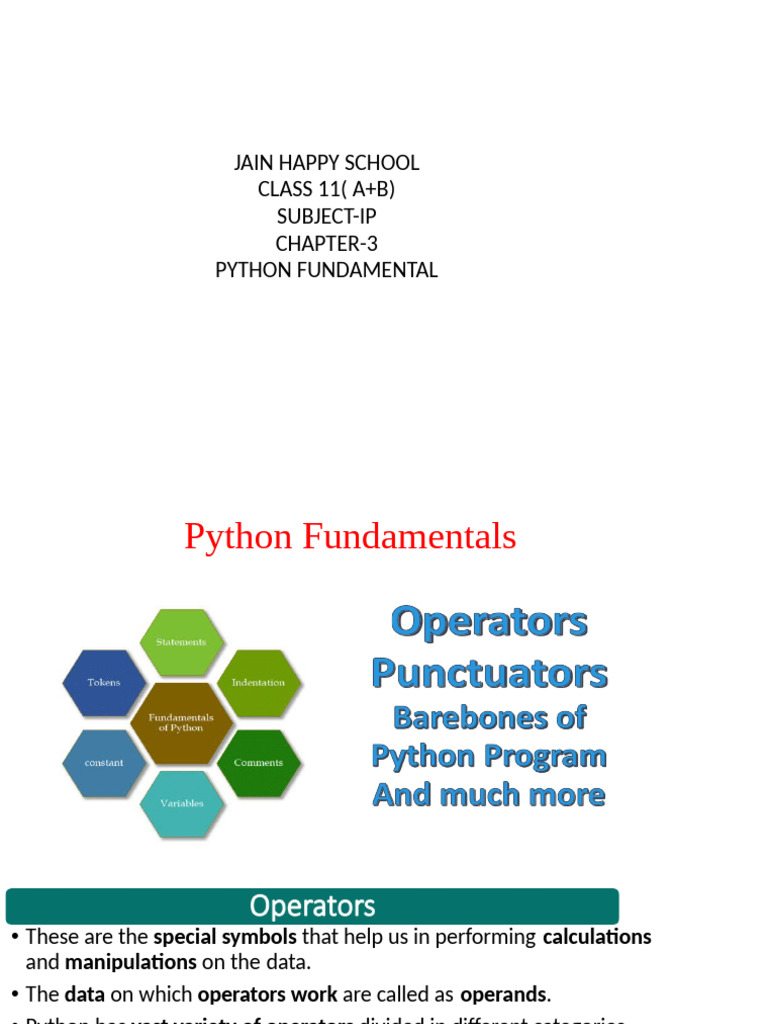 Chapter 3 Python Fundamentals Part 2 1 | PDF | Python (Programming Language) | String (Computer ...