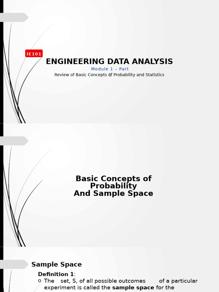 Module 1.5 - Basic Concepts of Probability and Sample Space | PDF | Probability | Probability ...