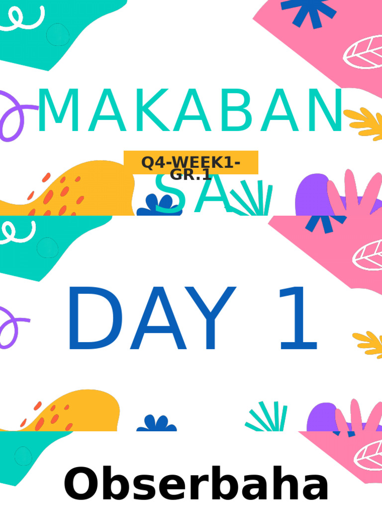 WEEK1 MAKABANSA | PDF