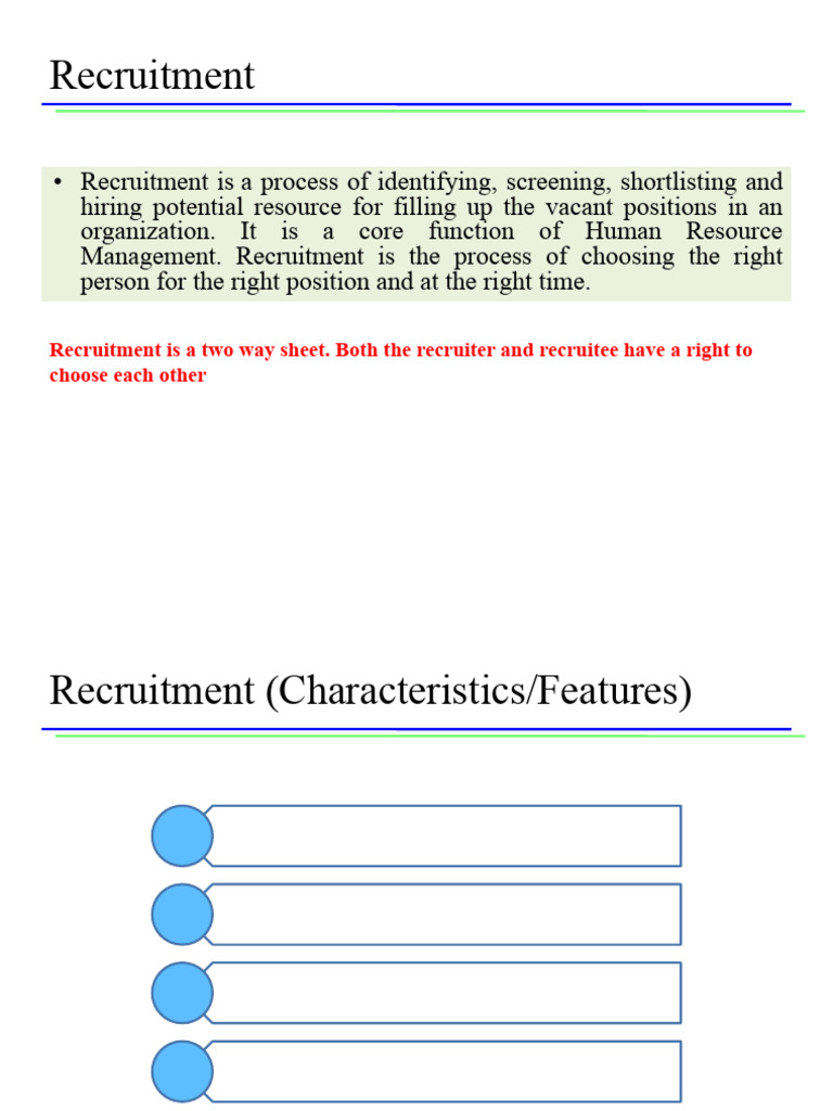 L-2 HRM-Recruitment & Selection | PDF | Recruitment | Validity (Statistics)