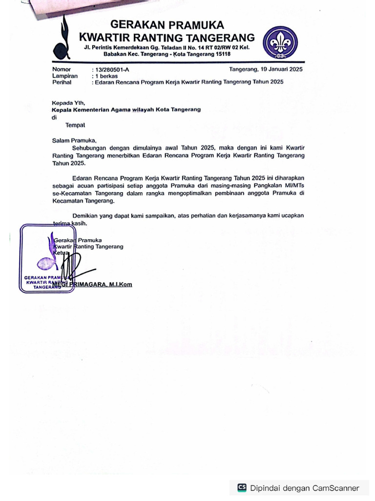 Gerakan Pramuka Kwartir Ranting TNG | PDF