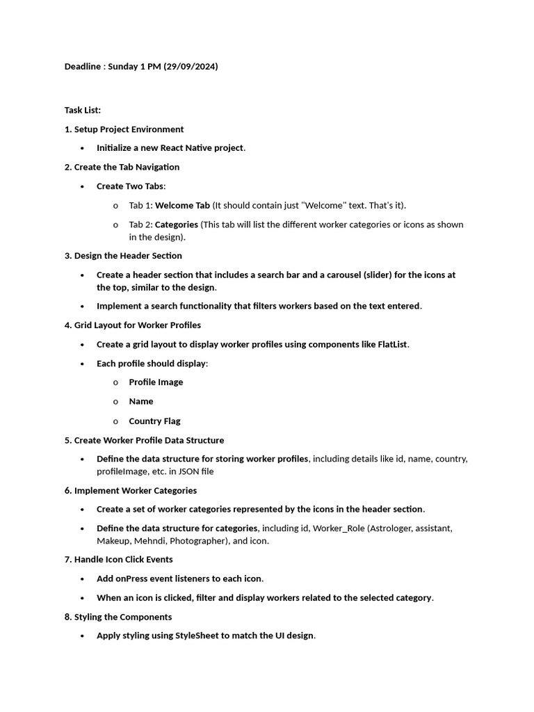 Task list (1) (1) | PDF