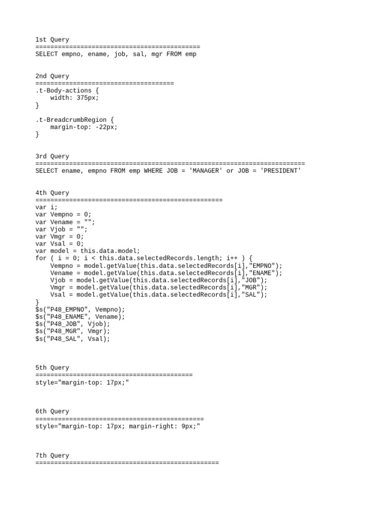 Report & Form Side By Side | PDF