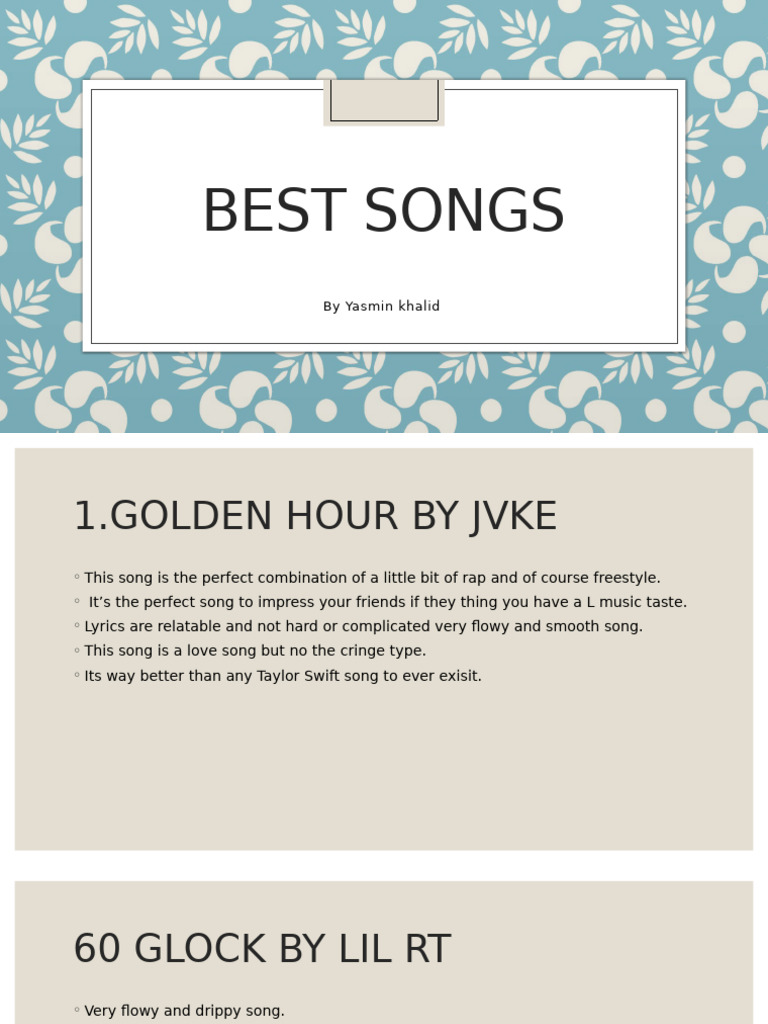 Best Songs | PDF
