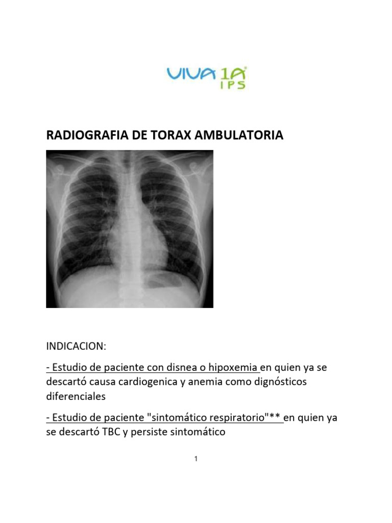 Algoritmo RX Torax | PDF