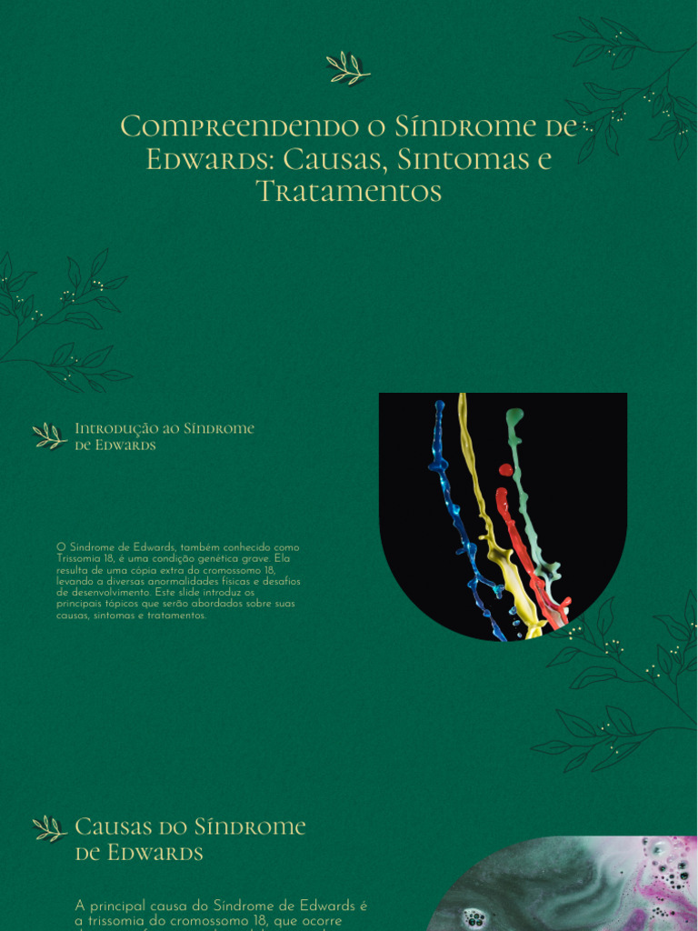Sintomas da Síndrome de Edwards | PDF