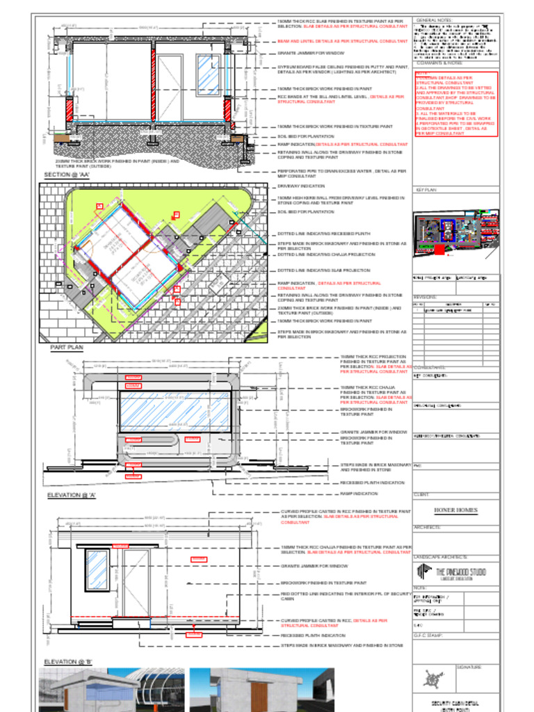 Honer - Entry Point Security Cabin Detail Layout | PDF | Civil ...