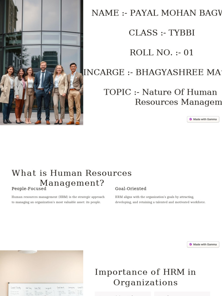 hrm ppt | PDF | Human Resource Management | Performance Appraisal
