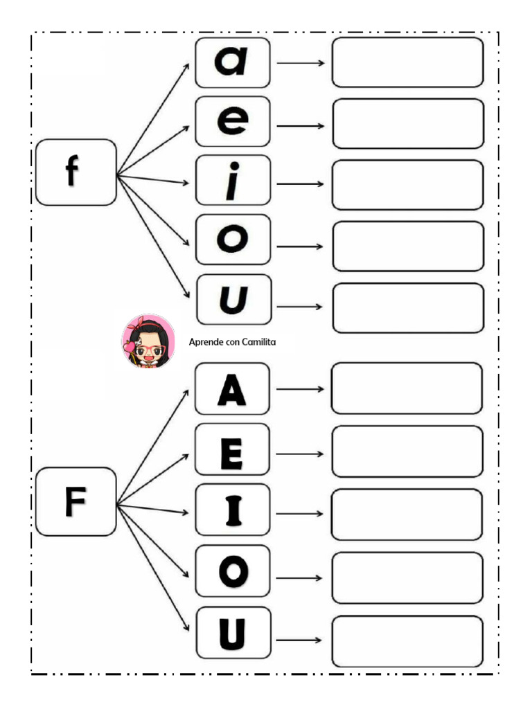 Cuadernillo Con La Letra F | PDF