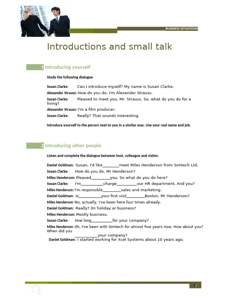 introductions unit 1 | PDF