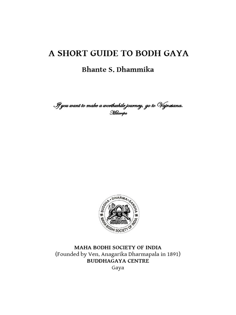 Bodh Gaya: A Pilgrim's Essential Guide | PDF | Indian Religions ...