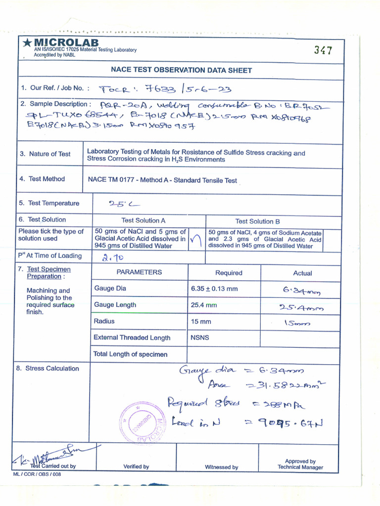 7633 - Corrosion Results | PDF