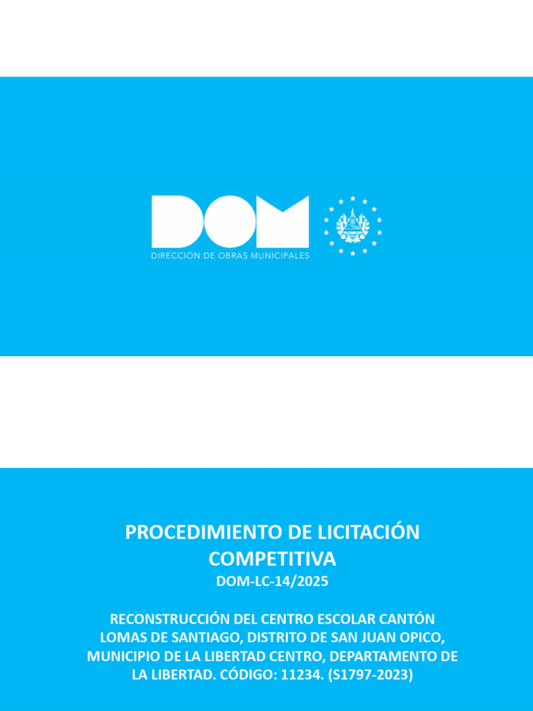 Presentación Adquisiciones DOM LC-14-2025 | PDF