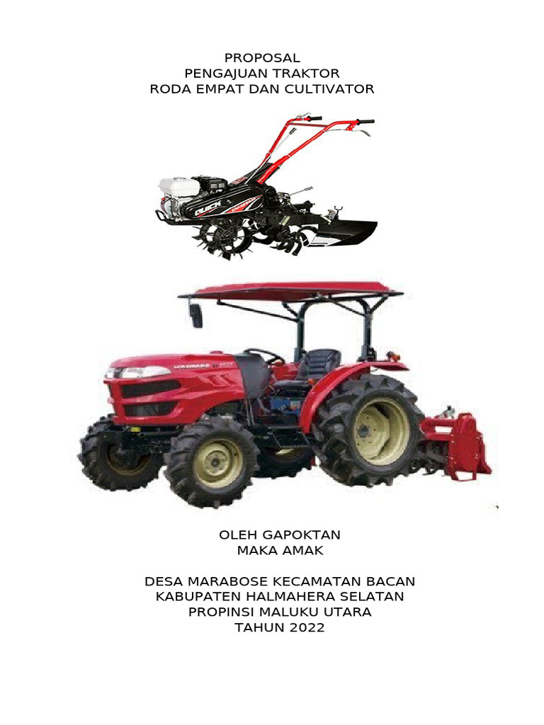 Proposal Traktor Roda 4 - SIAP | PDF