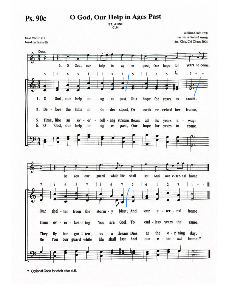 O God Our Help in Ages Past | PDF