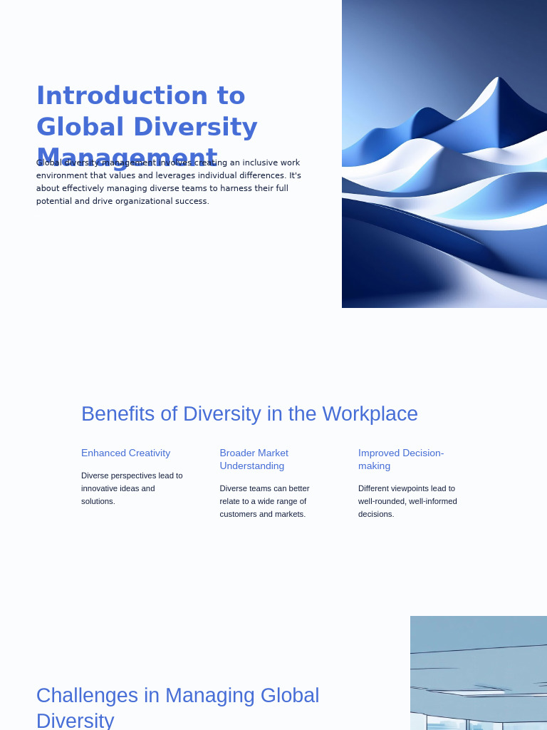 Introduction To Global Diversity Management 2 | PDF | Diversity ...