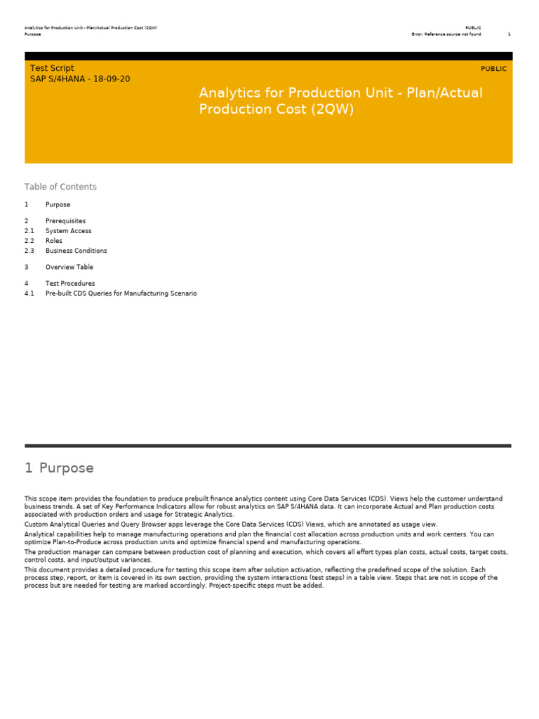 2QW_S4HANA2020_BPD_EN_XX | PDF | Analytics | Parameter (Computer Programming)