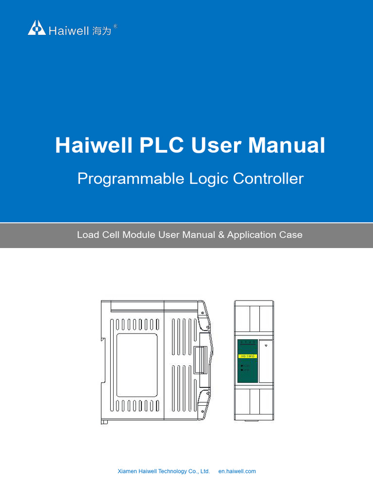 User's Manual of Haiwell PLC Load Cell Module | PDF | Power Supply ...