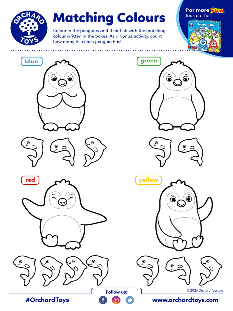 Matching Colours Activity Sheet | PDF