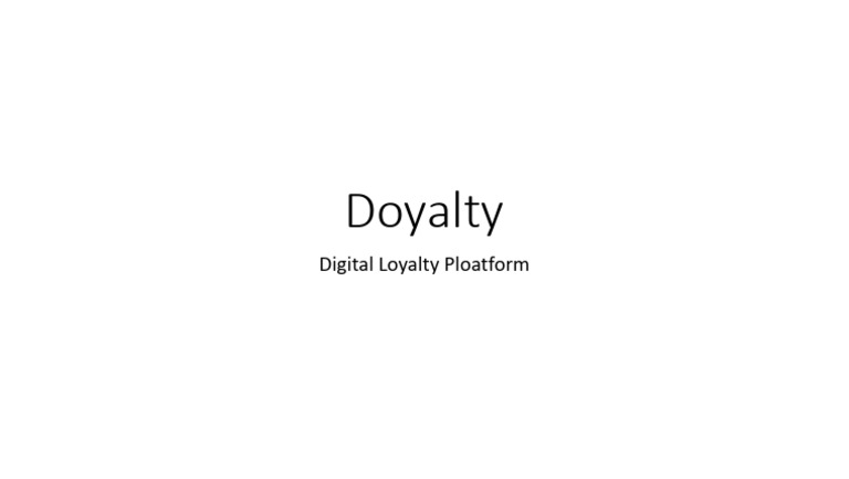 Digital Loyalty Platform Overview | PDF