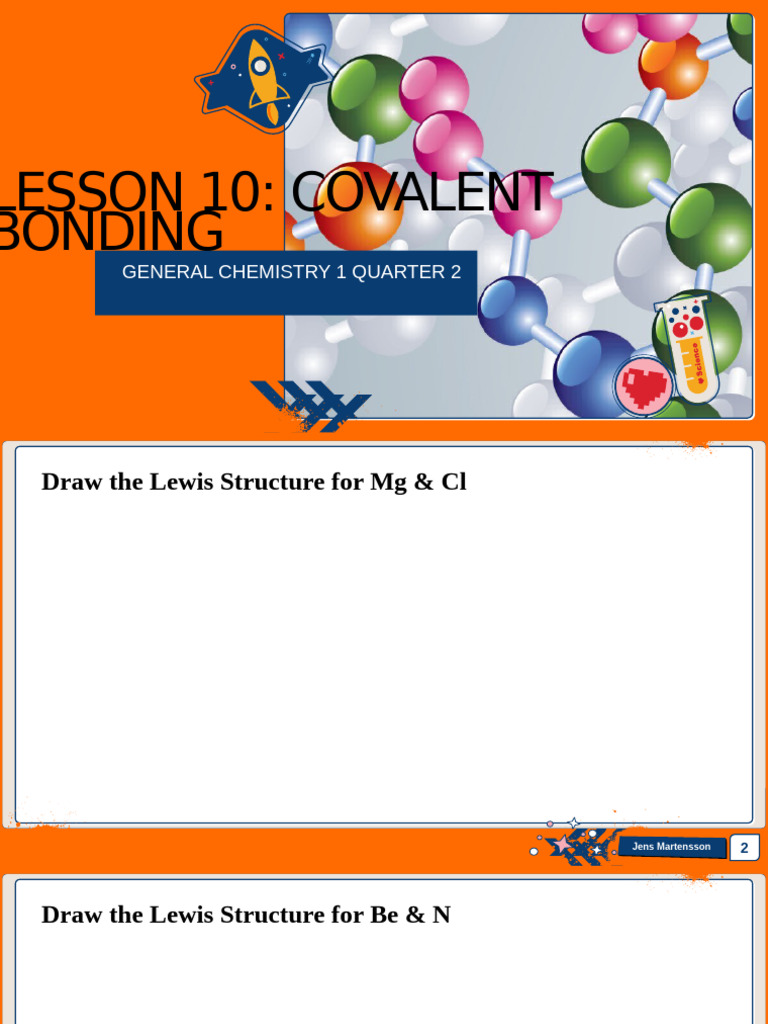 LESSON-10-COVALENT-BONDING | PDF | Chemical Bond | Valence (Chemistry)