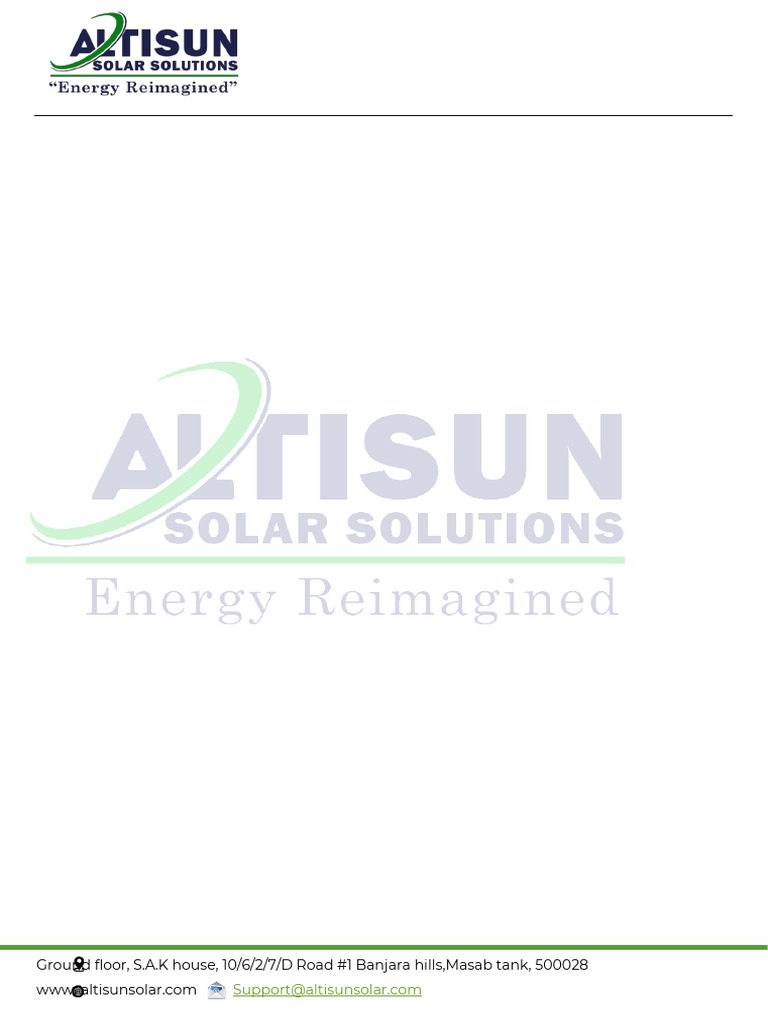 Altisun Solar Letter Head | PDF